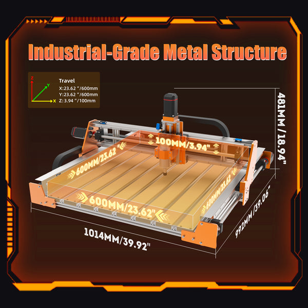 [2025 New] CNC Router Machine Vasto XL V2 | Closed Loop Stepper Motors – FoxAlien