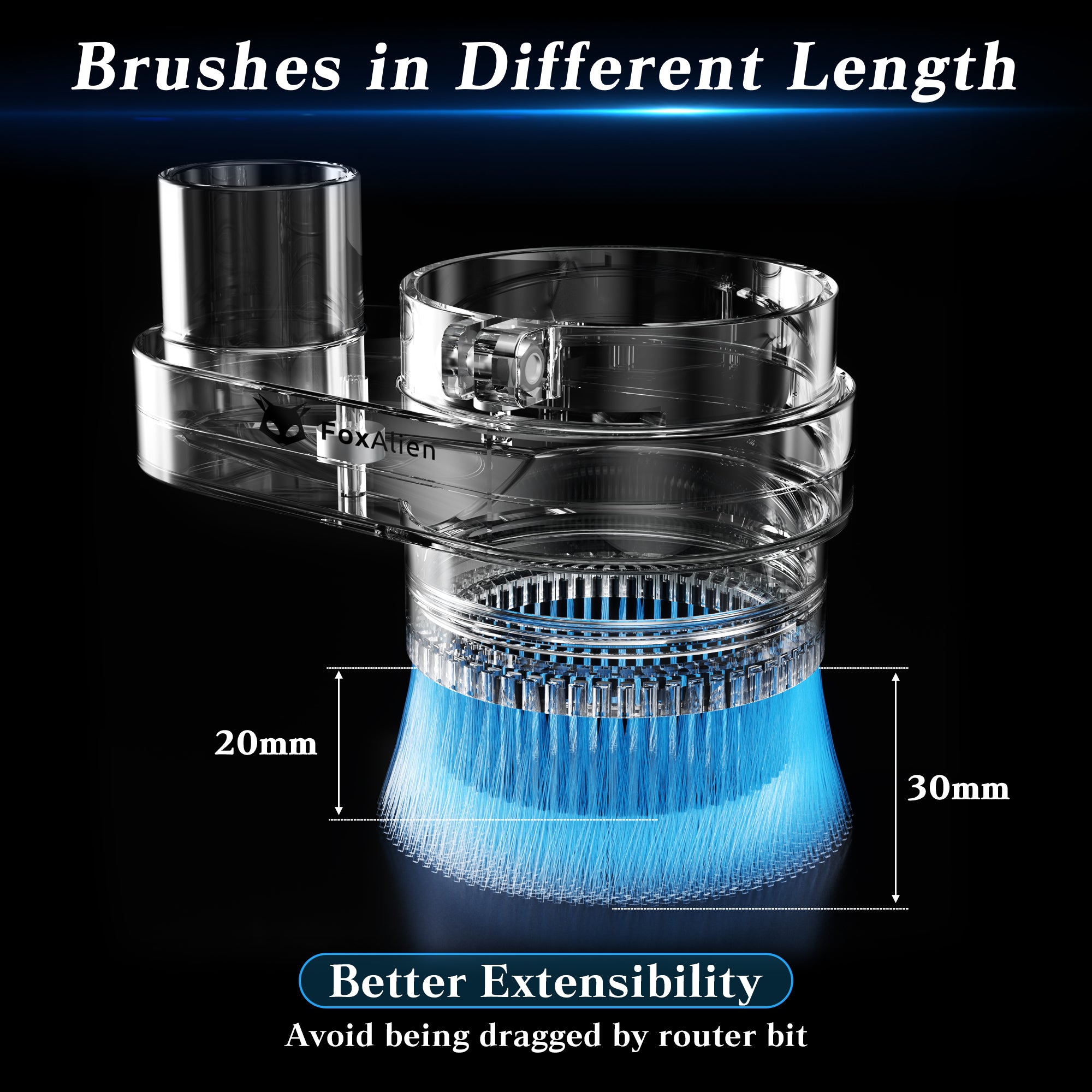 69MM Dust Shoe | Compatible with 52MM, 65MM & 69MM Router