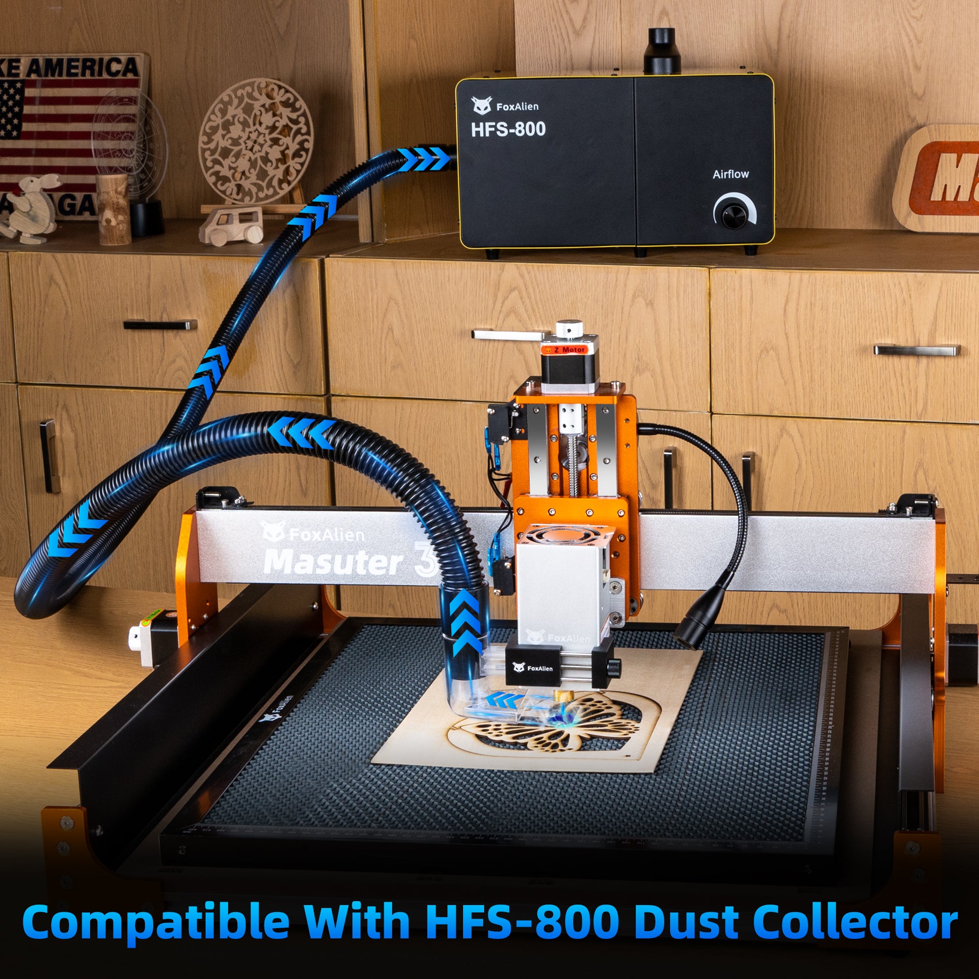FoxAlien Fume Hood Kit for Smoke Extraction