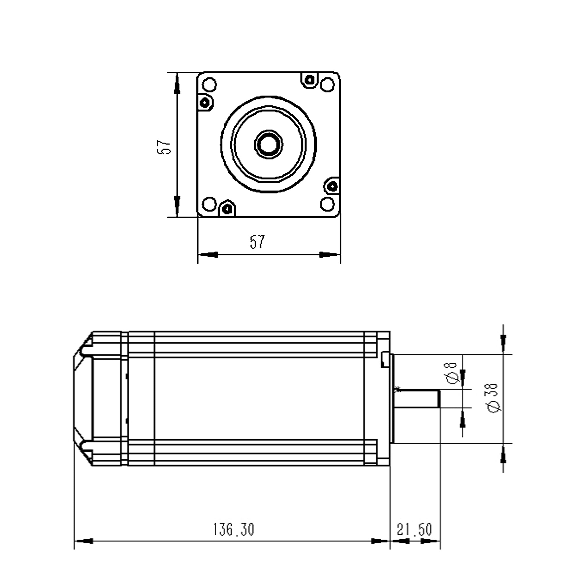 Nema23 57-112 Closed Loop Motors Upgrade Kit for CNC Vasto Series