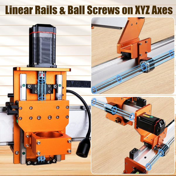 [2025 New] CNC Router Machine XE-Ultra with Hybrid Table Bundle Kit – FoxAlien