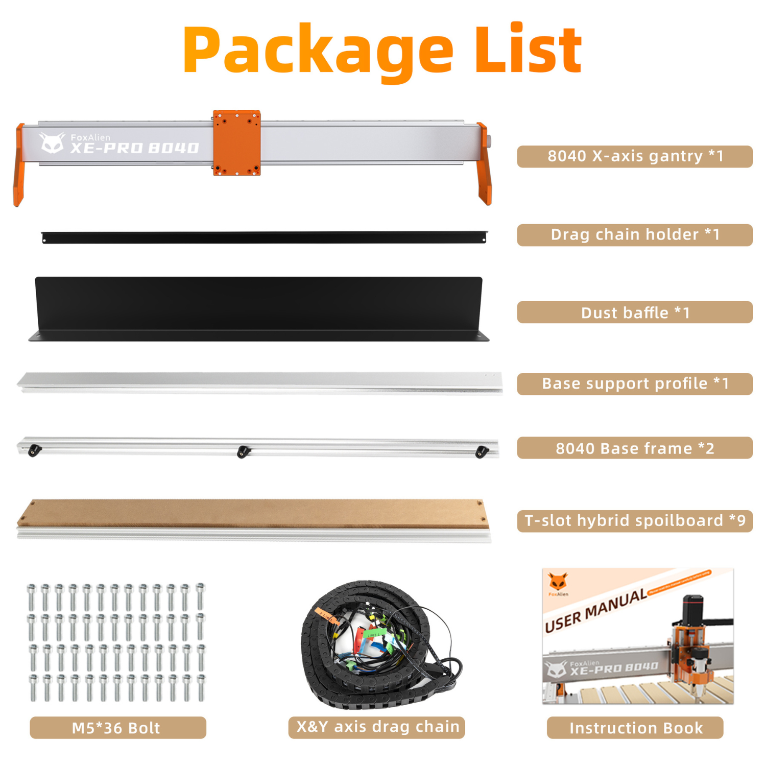 CNC Router Machine XE-PRO with 8040 Extension Bundle Kit