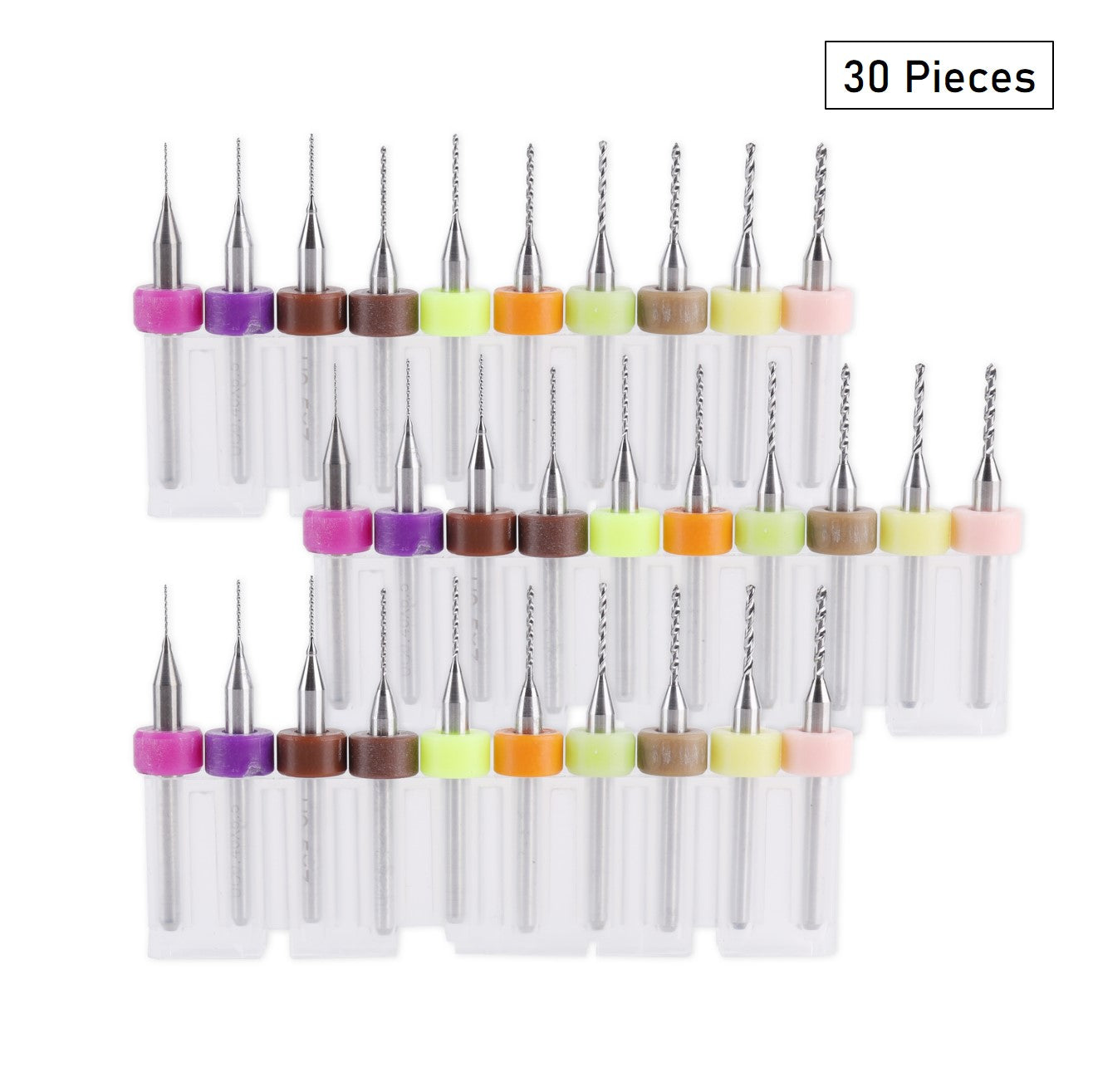 PCB Drill Bits Set, 0.3mm-1.2mm, 30pcs