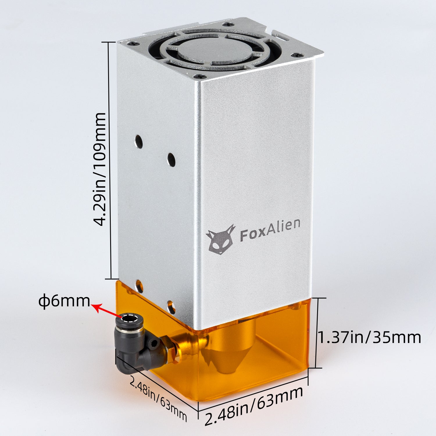 FoxAlien 80W Fixed Focus Blue Laser Module Kit | Optical Output 20W