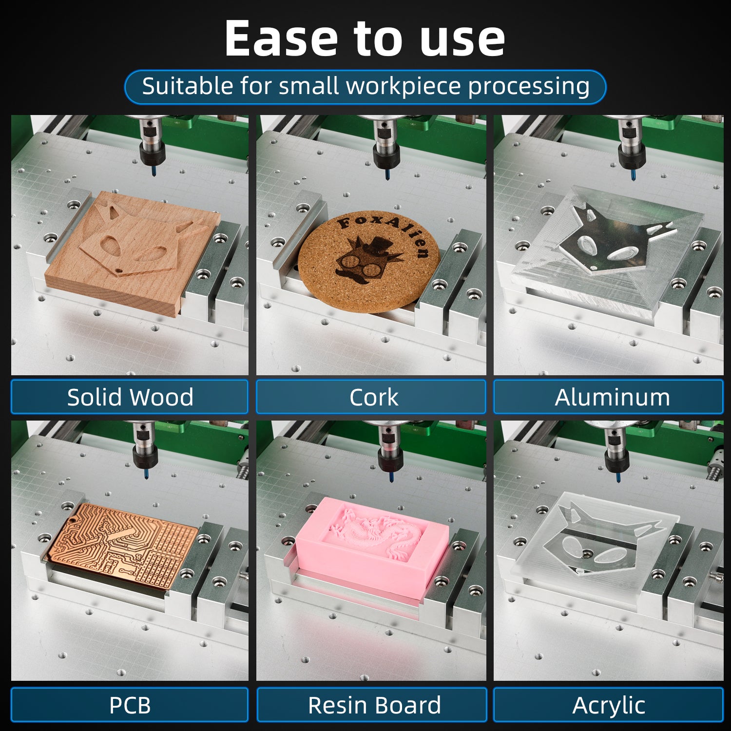 Low Profile Vise for CNC Router Machine 3018-SE, 4040-XE, Masuter ...