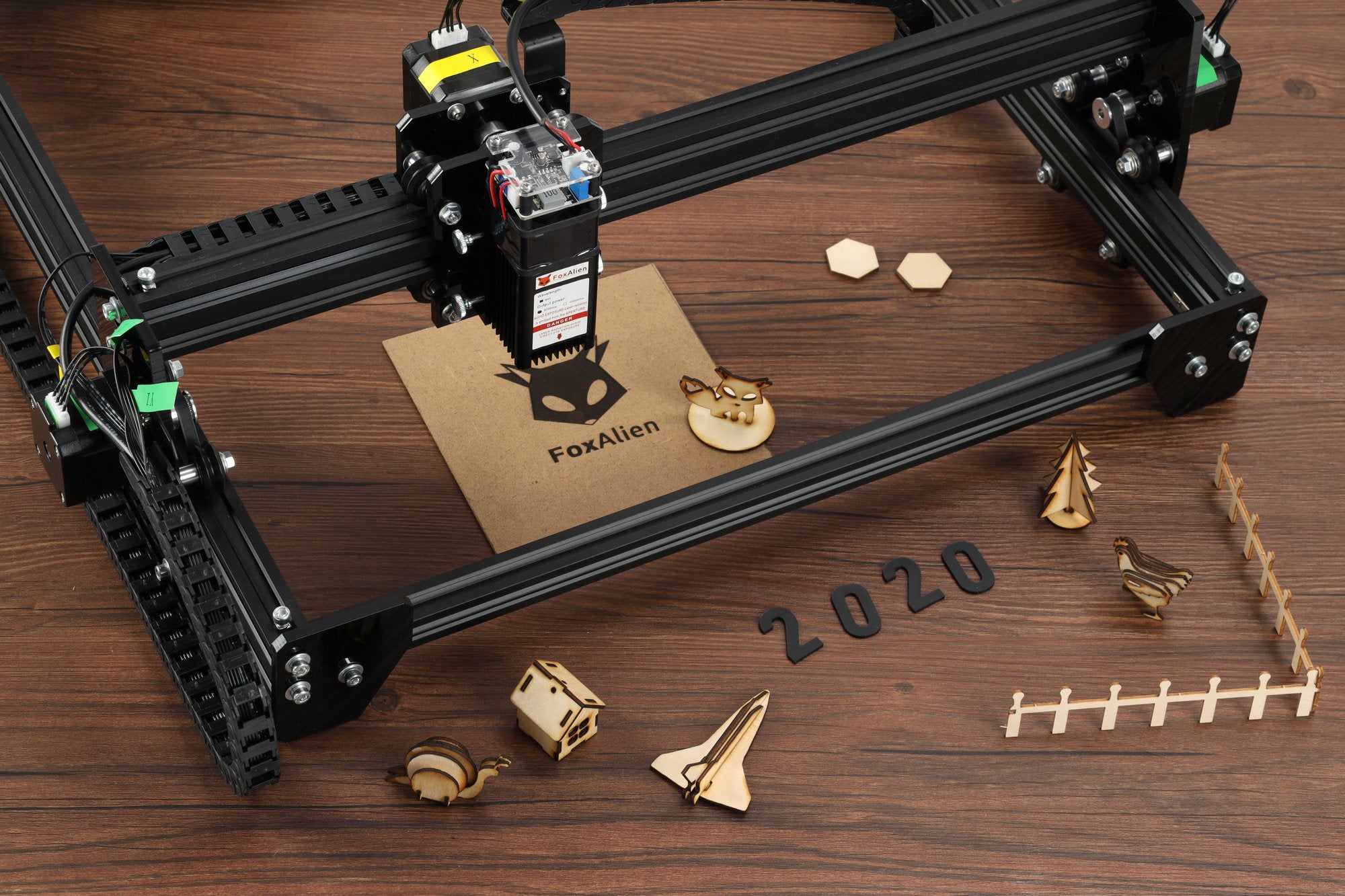 5000mW Laser Engraver | Laser Cutter | 40cm x 40cm Working Area – FoxAlien